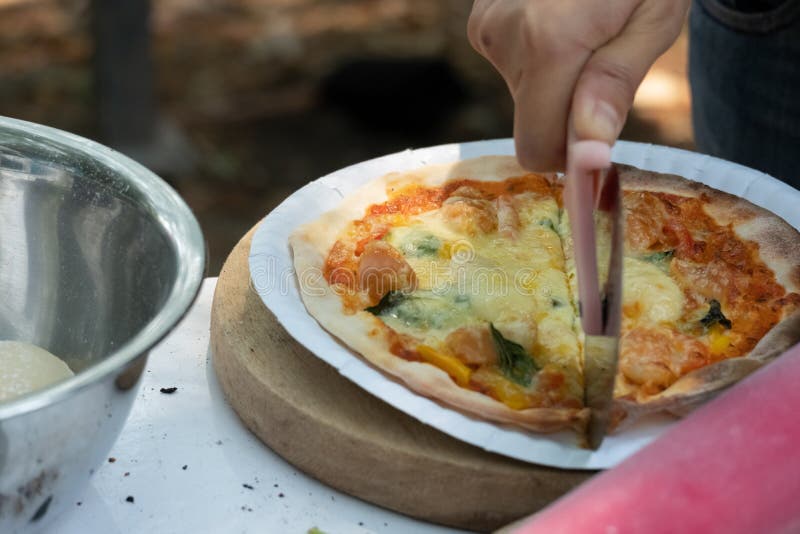 Homemade Classic Italian Pizza Stock Image - Image of baking, cheese ...