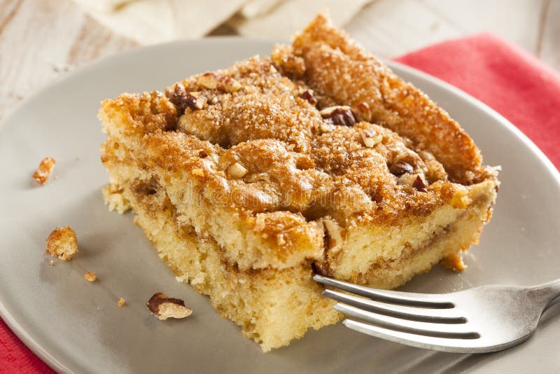 Homemade Coffee Cake with Cinnamon Stock Photo - Image of dessert ...