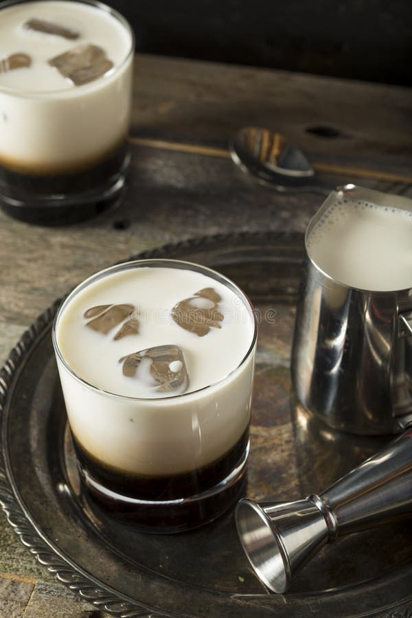 Homemade Coffee White Russian Stock Photo - Image of alcohol, drink ...