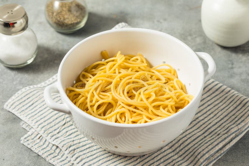 Homemade Cooked Italian Spaghetti Pasta Stock Photo - Image of ...