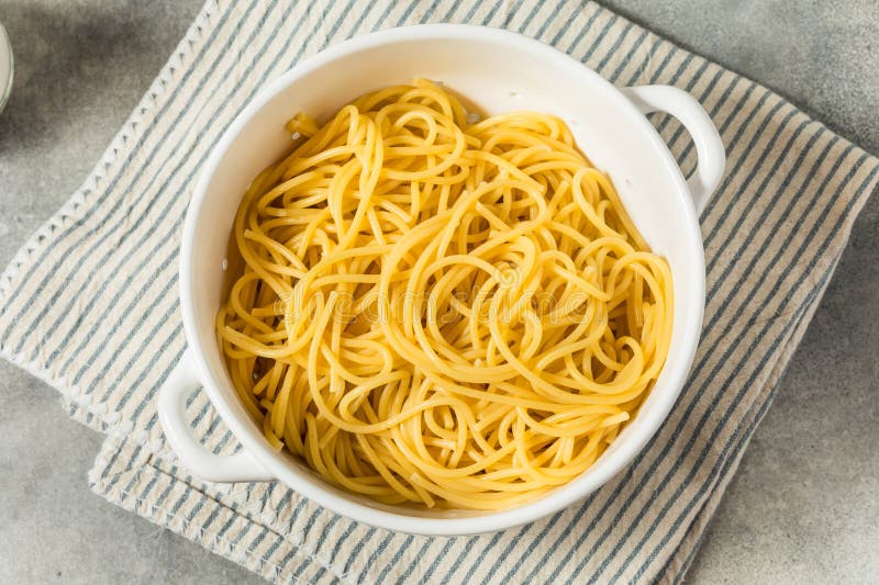 Homemade Cooked Italian Spaghetti Pasta Stock Photo - Image of lunch ...