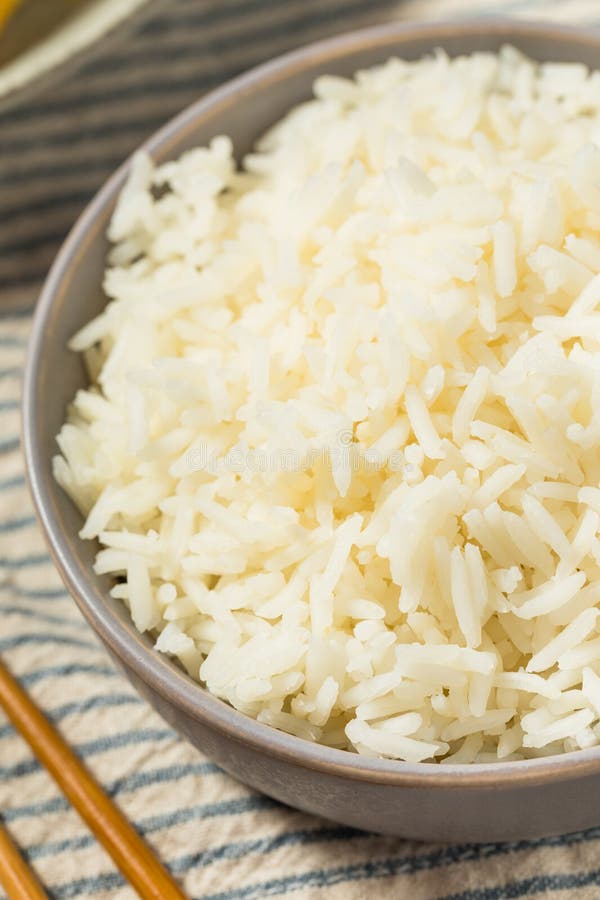 Homemade Cooked White Rice stock photo. Image of meal - 325993364