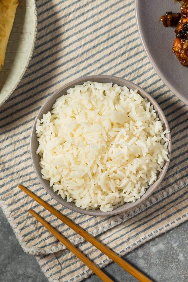 Homemade Cooked White Rice stock image. Image of traditional - 325993383