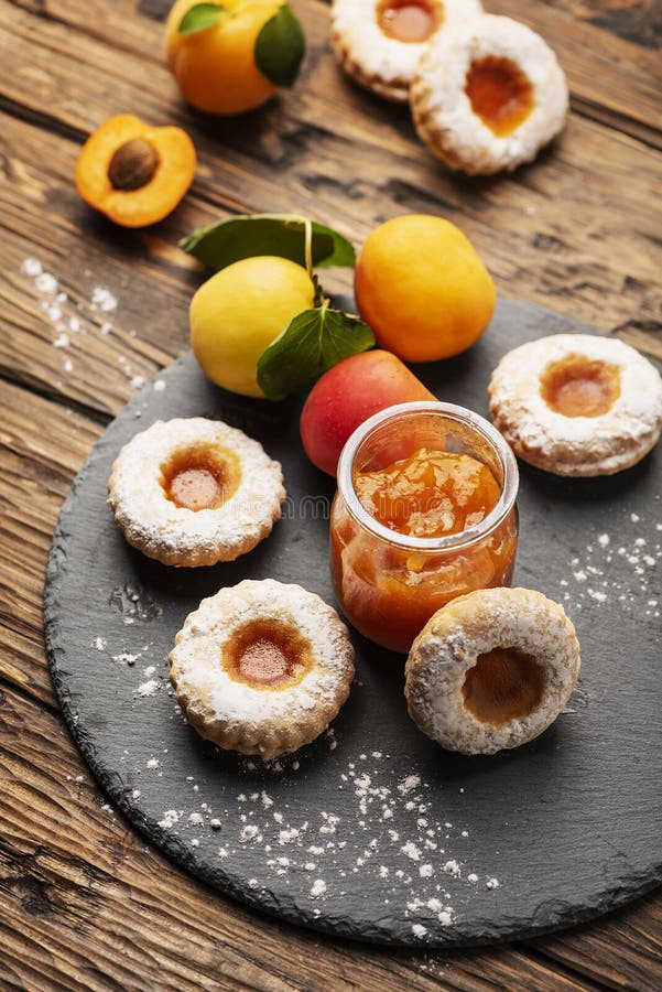 Homemade Cookeis with Apricot Jam Stock Photo - Image of natural, baked ...