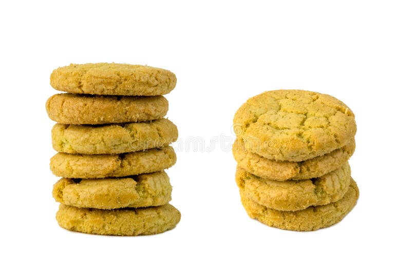 Homemade Cookie Isolated on White Background Stock Image - Image of ...