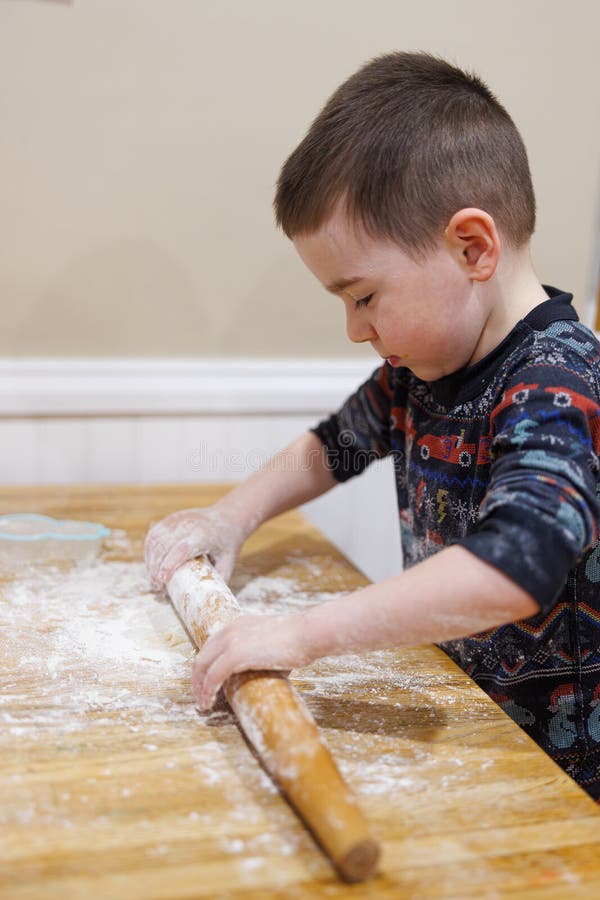 Homemade Cookies Day Baking Activity with Kids in Kitchen Stock Photo ...