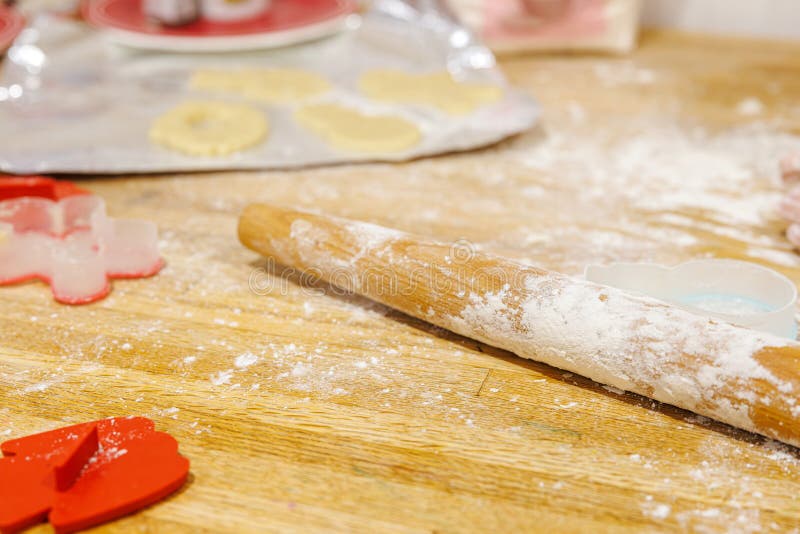 Homemade Cookies Day Baking Activity in Kitchen Stock Photo - Image of ...