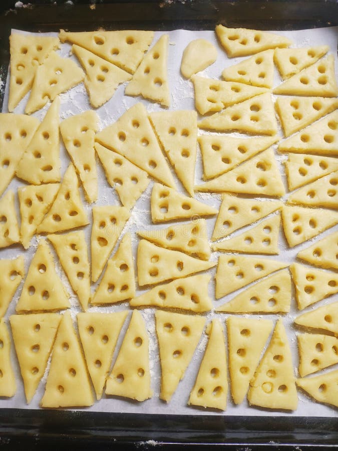 Homemade Cookies in the Process of Cooking Stock Image - Image of ...