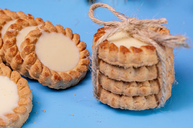 Homemade Cookies Tied with String Stock Photo - Image of round, comfort ...