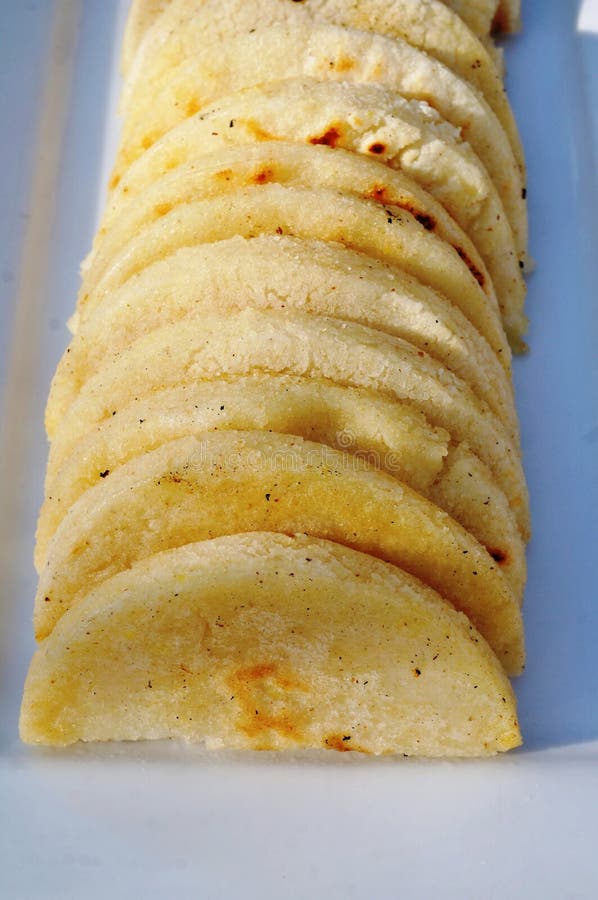 Homemade corn arepas stock image. Image of edible, venezuela - 63957445