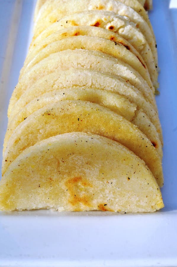 Homemade corn arepas stock photo. Image of flat, arepa - 63957572