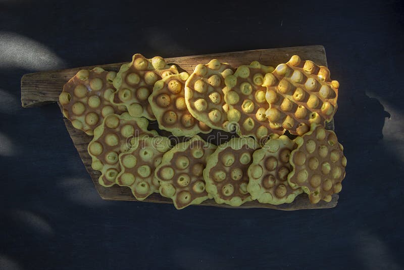 Homemade Corn Waffles with Berries Stock Image - Image of chineseteapot ...