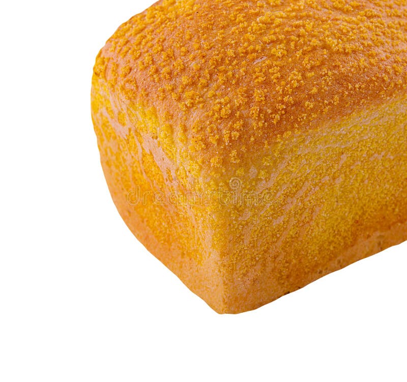 Homemade Cornmeal Bread Isolated on White Stock Image - Image of corn, bread: 320759773