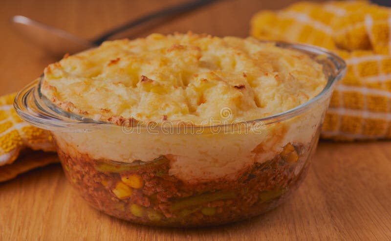 Homemade cottage pie. stock image. Image of cottage - 257831701