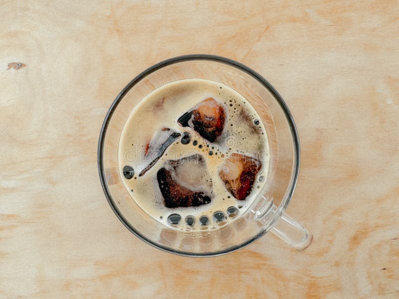 Homemade Craft of Iced Coffee Americano. Stock Image - Image of cold ...