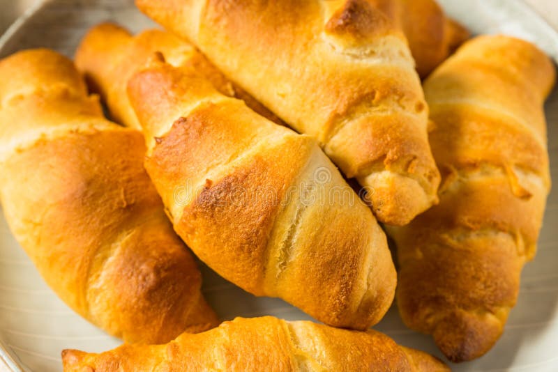 Homemade Croissant Crescent Rolls Stock Image - Image of buns, bake ...