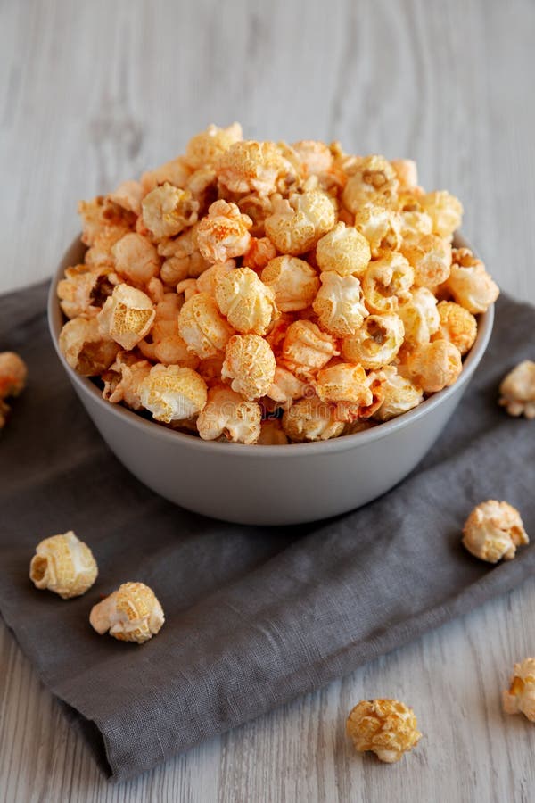 Homemade Crunchy Chicago-Style Popcorn with Caramel and Cheese in a ...