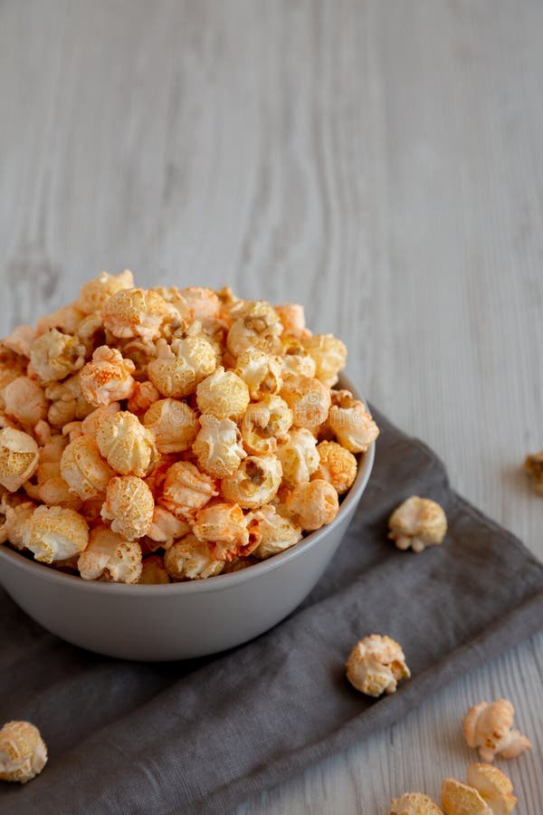 Homemade Crunchy Chicago-Style Popcorn with Caramel and Cheese in a ...