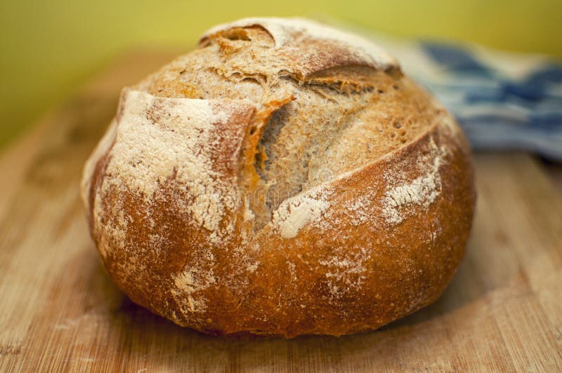 Homemade crusty bread stock image. Image of closeup, taste - 86639715