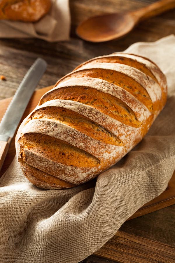 Homemade Crusty Rye Bread stock image. Image of grain - 68854017