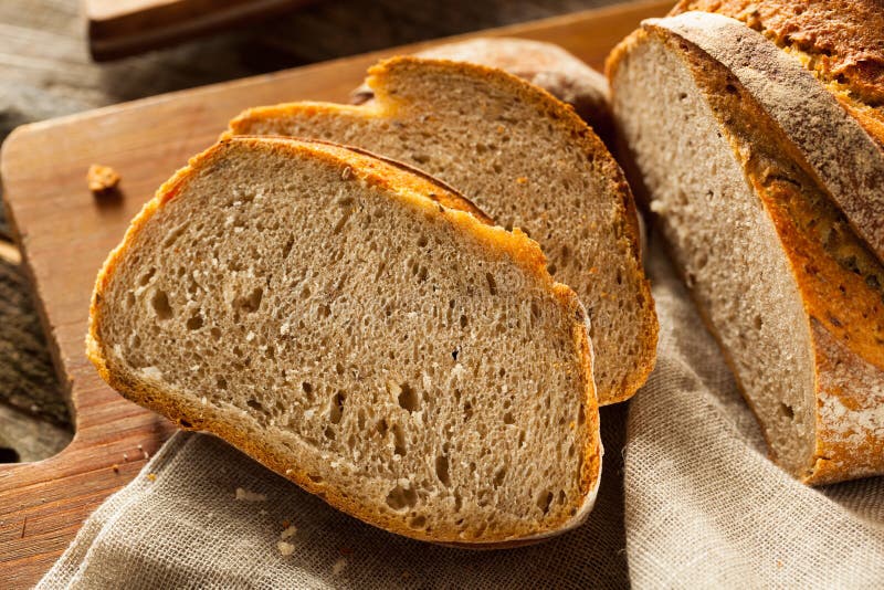Homemade Crusty Rye Bread stock image. Image of baked - 68854099