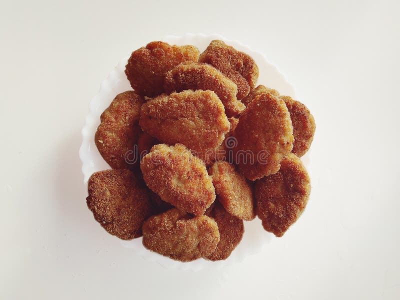 Homemade Cutlets Isolated on White Background. Stock Photo - Image of ...