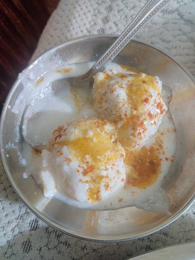 Homemade Dahi Vada stock image. Image of vada, food - 195760085