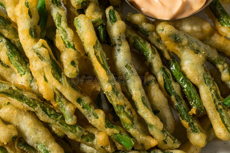 Homemade Deep Fried Green Beans Stock Image - Image of dinner, meal ...