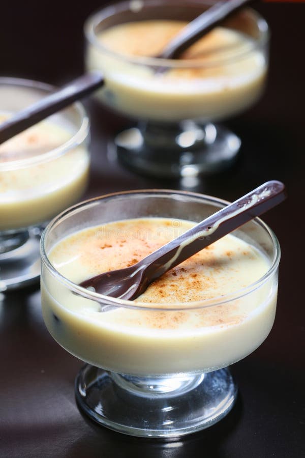 Homemade dessert custard stock photo. Image of smooth - 143582604