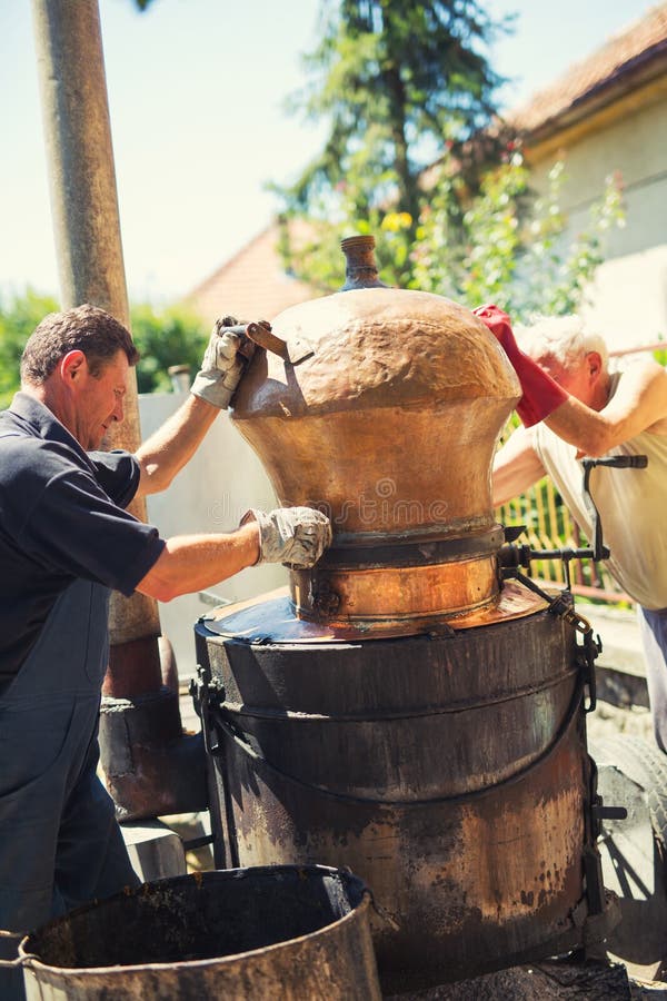 Homemade Distillery for Making Brandy Stock Photo - Image of homemade ...