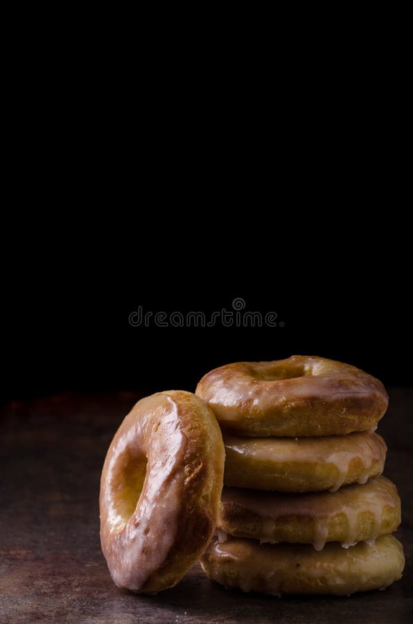 Homemade donuts two kinds stock image. Image of glazed - 72442993