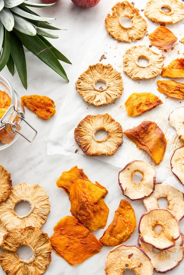 Homemade Dried Fruit Chips. Healthy Brunch Snack Stock Photo - Image of diet, dehydrated: 193029384