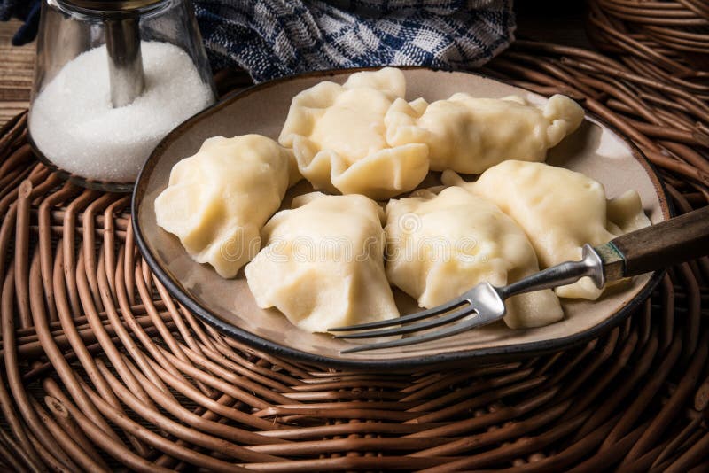 Homemade Dumplings with Cheese Stock Image - Image of cuisine, fresh ...
