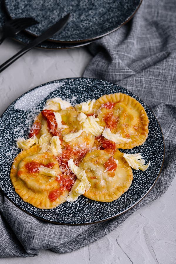 Homemade Dumplings on Plate Stock Image - Image of potato, meal: 268720505