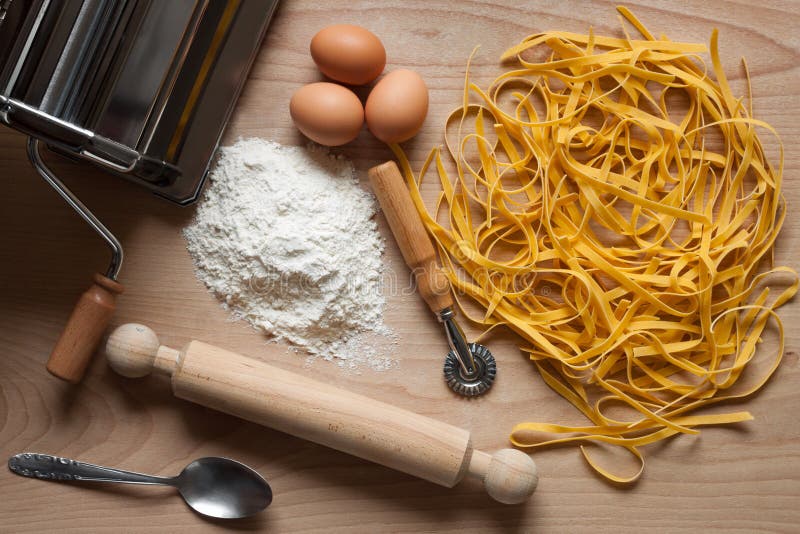 Homemade egg pasta stock photo. Image of tradition, meal - 28058738
