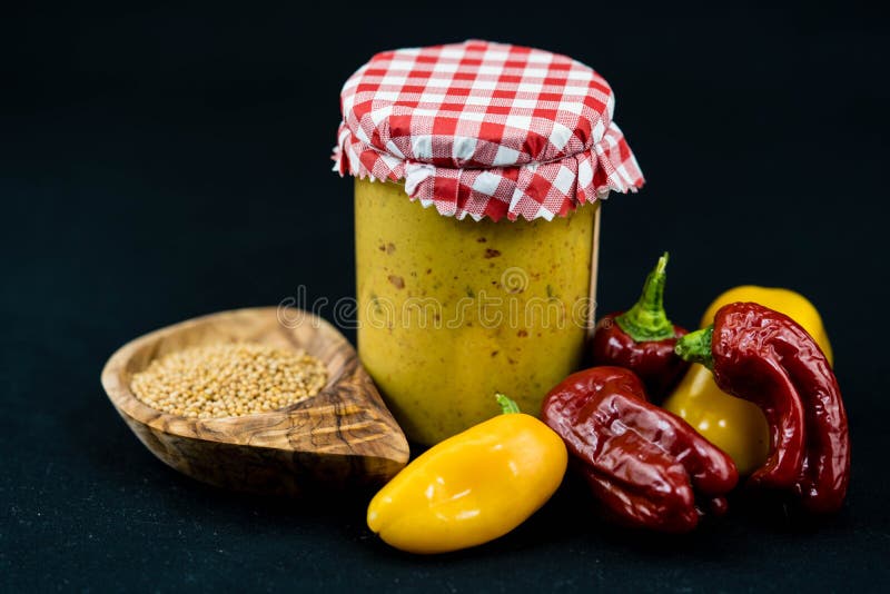 Extra hot mustard stock photo. Image of bowl, ingredient - 224417298