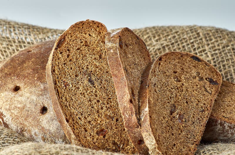 Homemade Fermented Malt Bread Cooked at Home Stock Photo - Image of ...