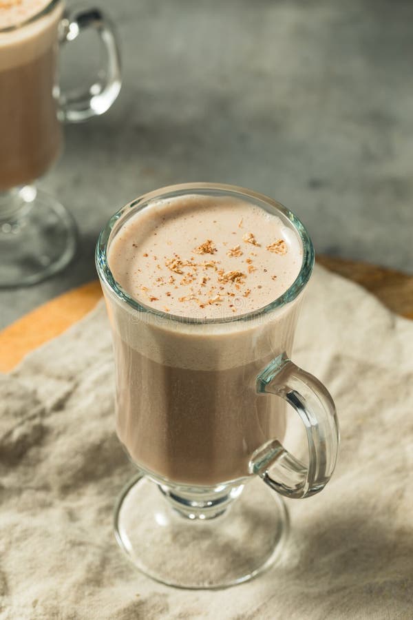 Homemade Festive Chocolate Eggnog Stock Photo - Image of homemade ...