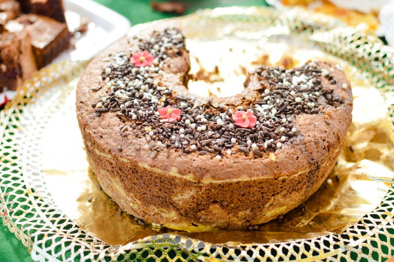 Homemade Festive Pie Closeup Picture Stock Photo - Image of kitchen ...