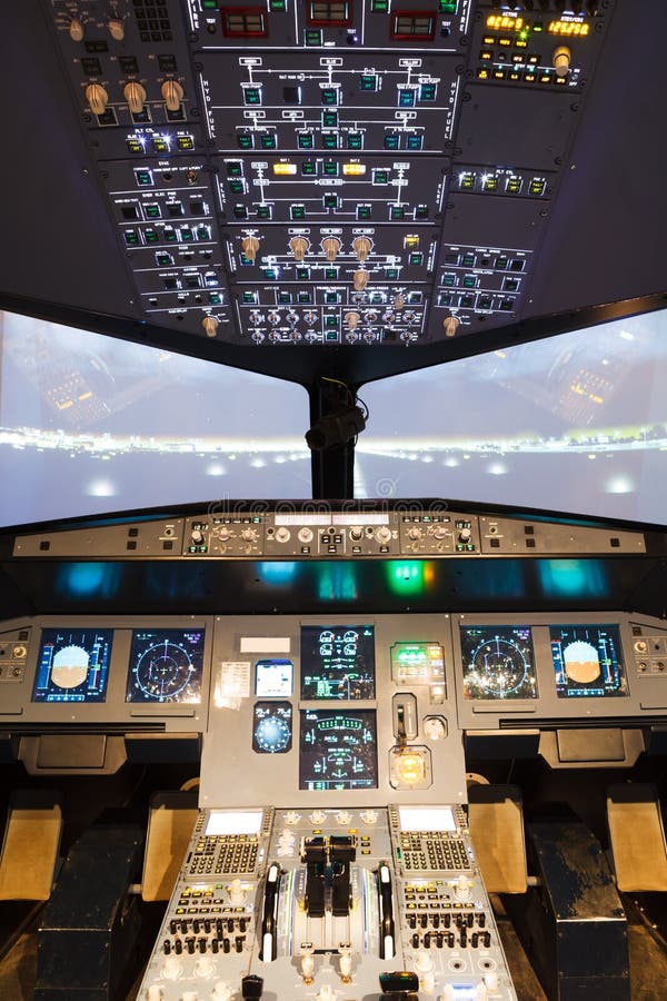Homemade Flight Simulator Cockpit Stock Photo - Image of machine ...
