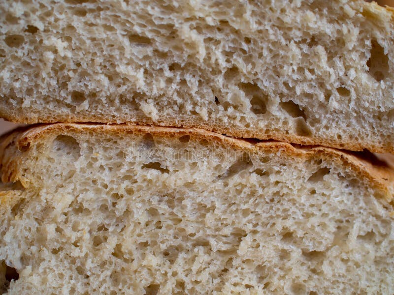 Homemade Fresh Baked Bread Macro Photography Stock Photo - Image of ...