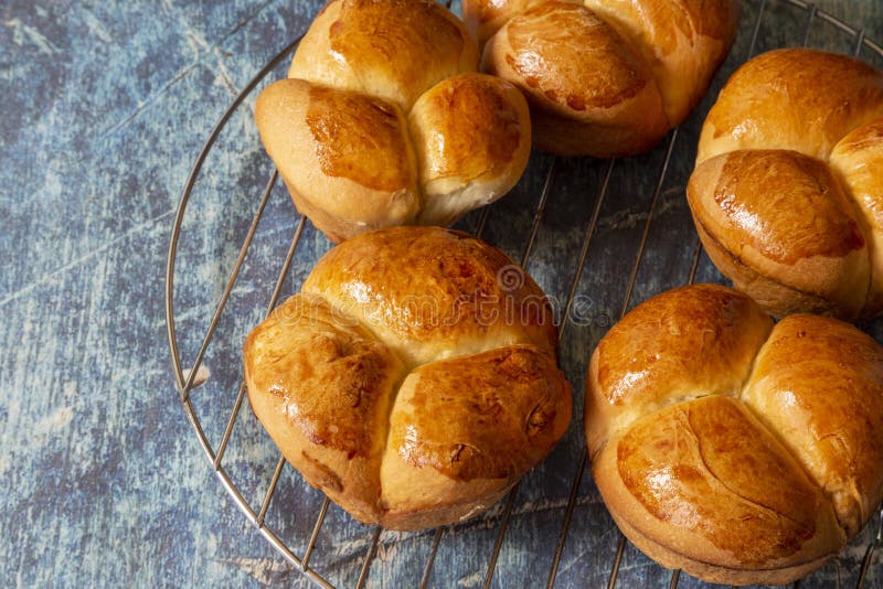 Homemade Fresh Bread Cluster Buns Stock Photo - Image of closeup, bread ...