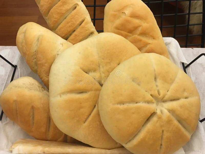Homemade fresh breads stock photo. Image of kitchen - 181734844