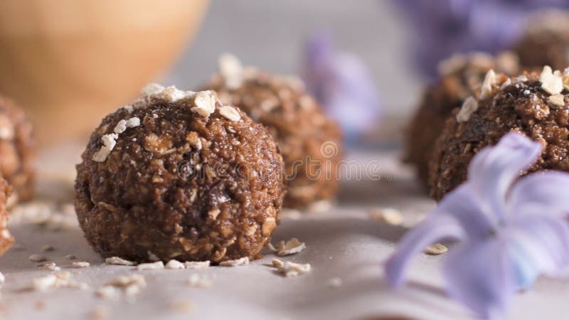 Homemade energy balls stock photo. Image of peanut, carb - 263962618