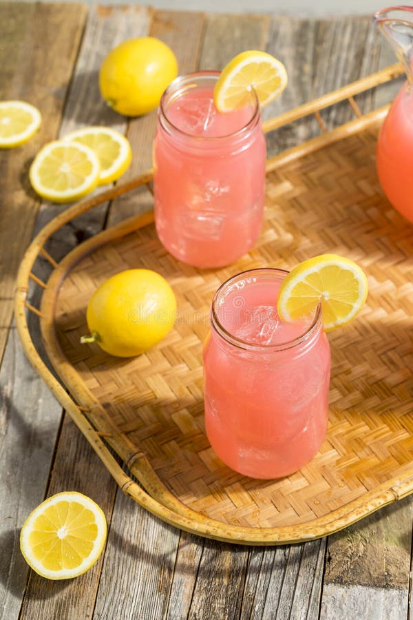 Homemade Fresh Pink Lemonade Stock Photo - Image of lemon, fruit: 88708210