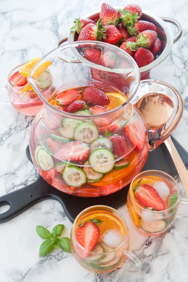 Homemade fruit punch stock photo. Image of natural, cubes - 115576270