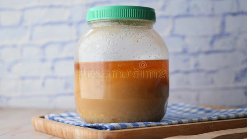 Homemade Ghee in Container on a Table , Stock Footage - Video of golden ...