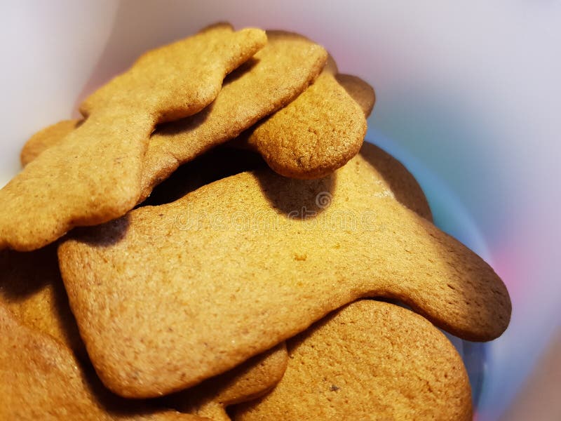 Homemade Gingerbread, Close-up Stock Photo - Image of snack, home ...