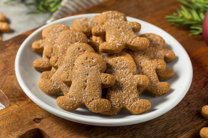 Homemade Gingerbread Men Cookies Stock Image - Image of ginger, bread ...