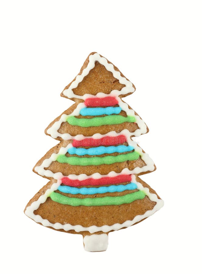 Homemade Gingerbread in a Shape of Christmas Tree Stock Photo - Image ...